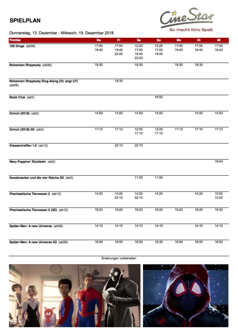 Das aktuelle Kinoprogramm des CineStar Waren » Wir sind Müritzer