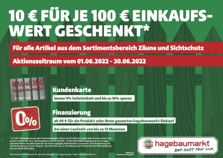 ᵂᴱᴿᴮᵁᴺᴳ | Neue Monats-Aktion des hagebaumarktes in Waren: » Wir sind ...